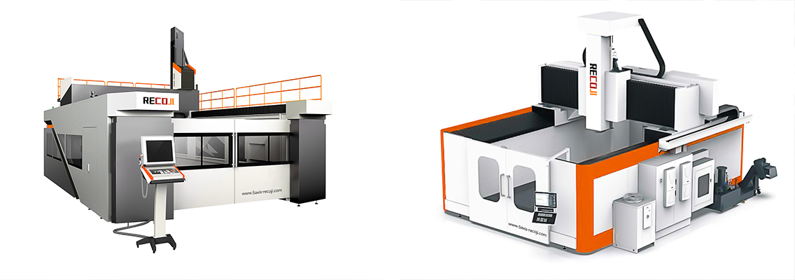 Gantry Type 5 Axis CNC Machining Centers-RECOJI 5 AXIS CNC ROUTER